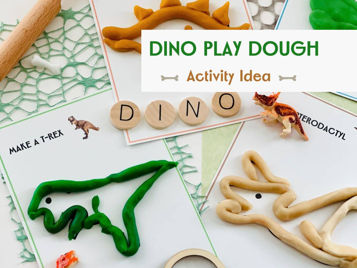 Play Dough Activity - Printable Dinosaur Cards