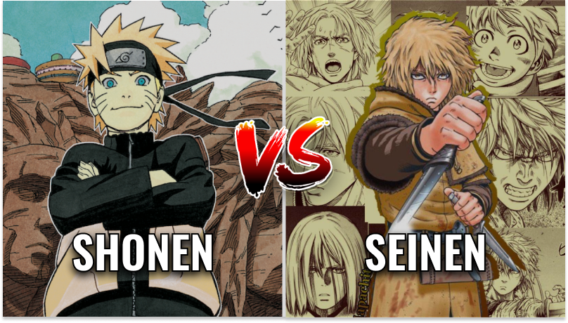 Shonen vs Seinen : Quelle est la différence entre ces deux types de manga
