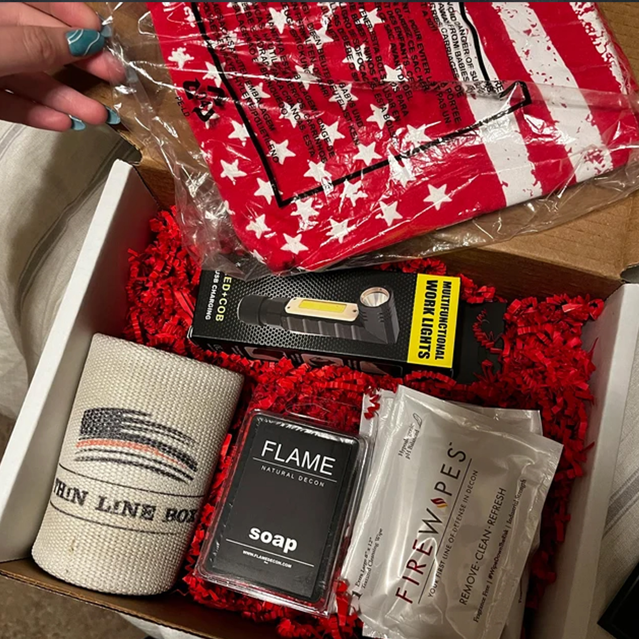 Firefighter-curated subscription box service - Thin-line-box